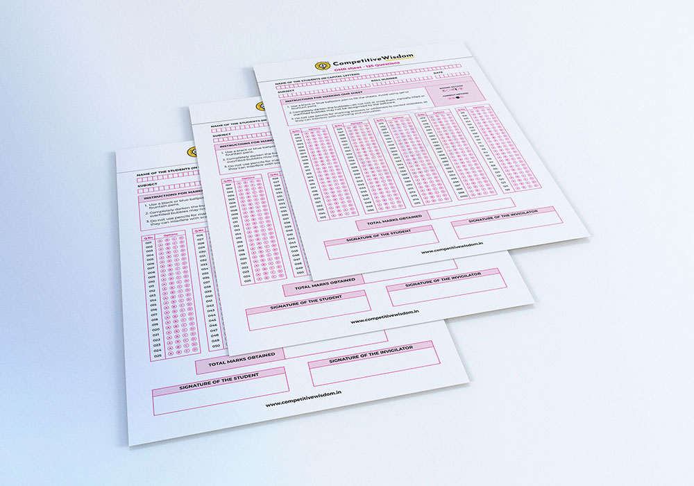 Free Download Printable OMR Sheets for Exam Practice 2025